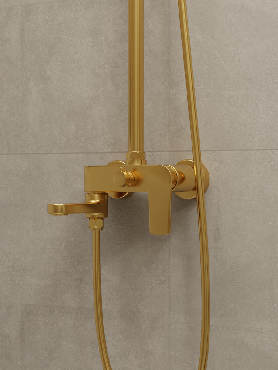 HERA Rainshower System with Single-lever Shower Mixer Set 8203 Matt Go