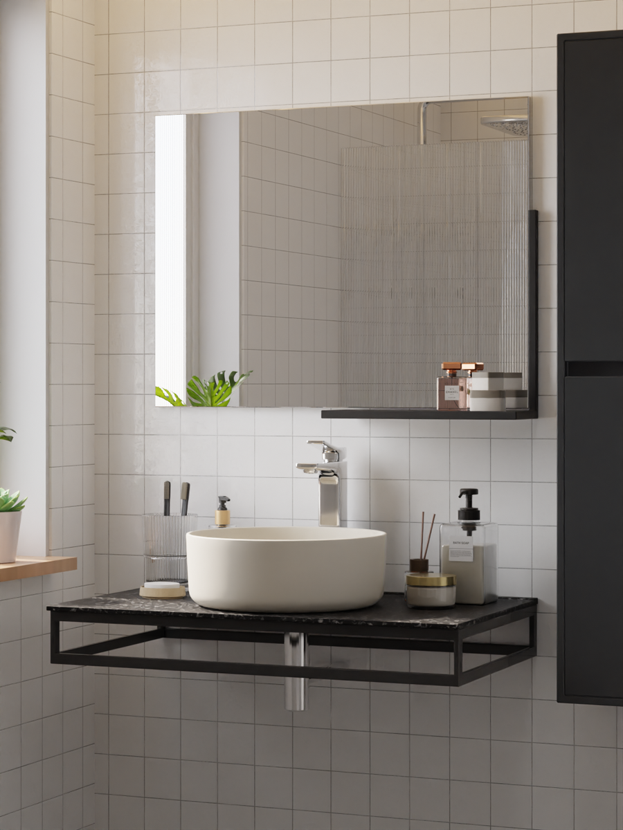 HERA-80CTFMB Matt BLACK 304SS Countertop 304SS Support Frame | HERA ...